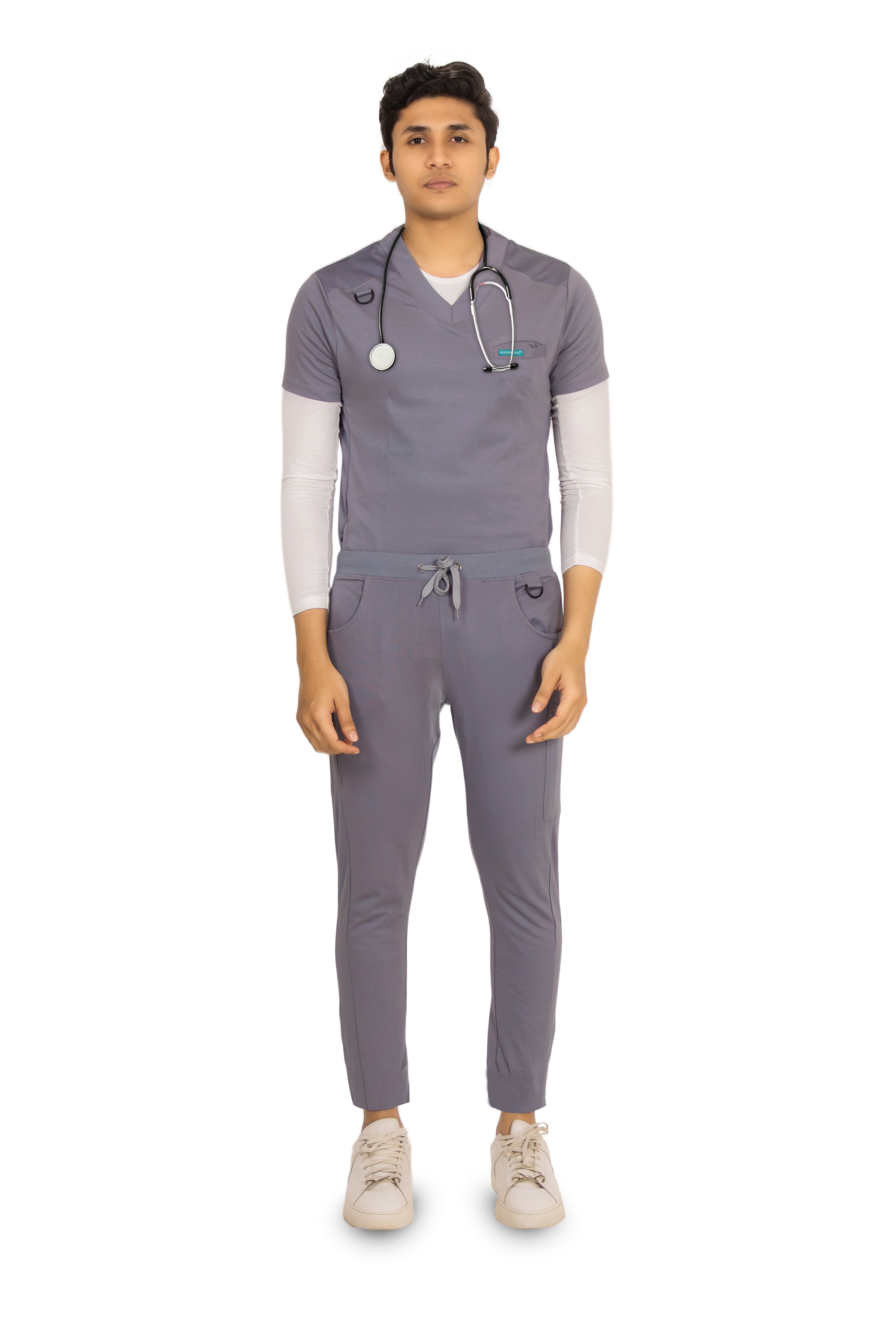 Order Medical Men's Grey Color Scrubs Online - Supermedic – SUPERMEDIC®
